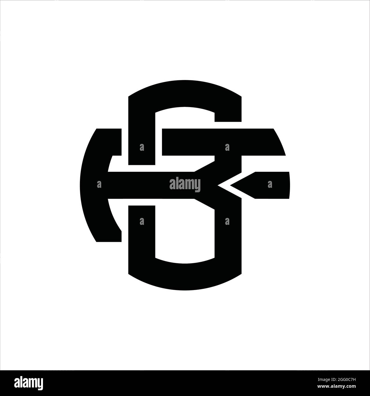 BF Logo monogram with overlapping style vintage design template Stock ...