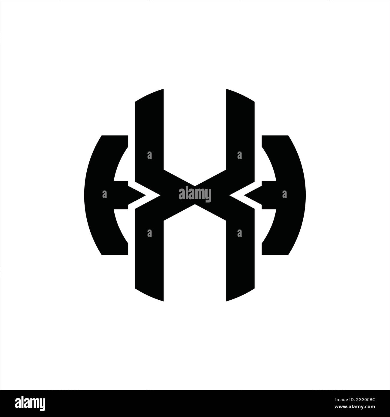 Hx minimal logo hi-res stock photography and images - Alamy