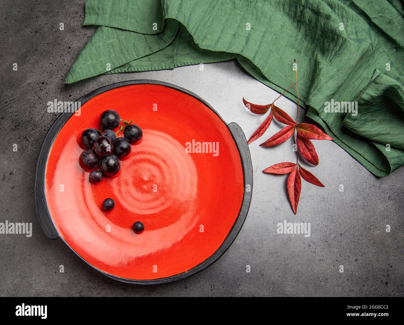 colorful handmade ceramic bowl in the kitchen Stock Photo - Alamy