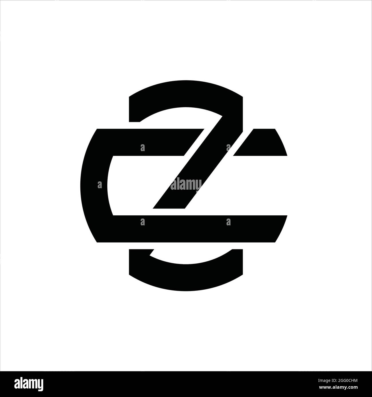 ZC Logo monogram with overlapping style vintage design template Stock Vector Image & Art - Alamy