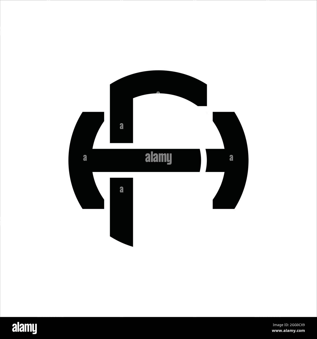 FH Logo monogram with overlapping style vintage design template Stock ...