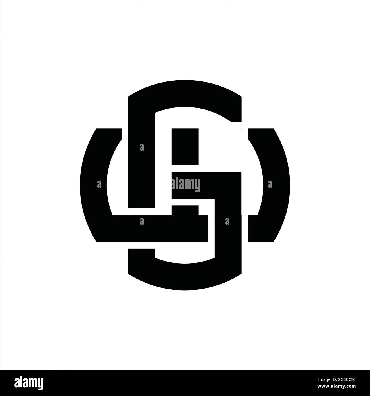 GW Logo monogram with overlapping style vintage design template Stock ...