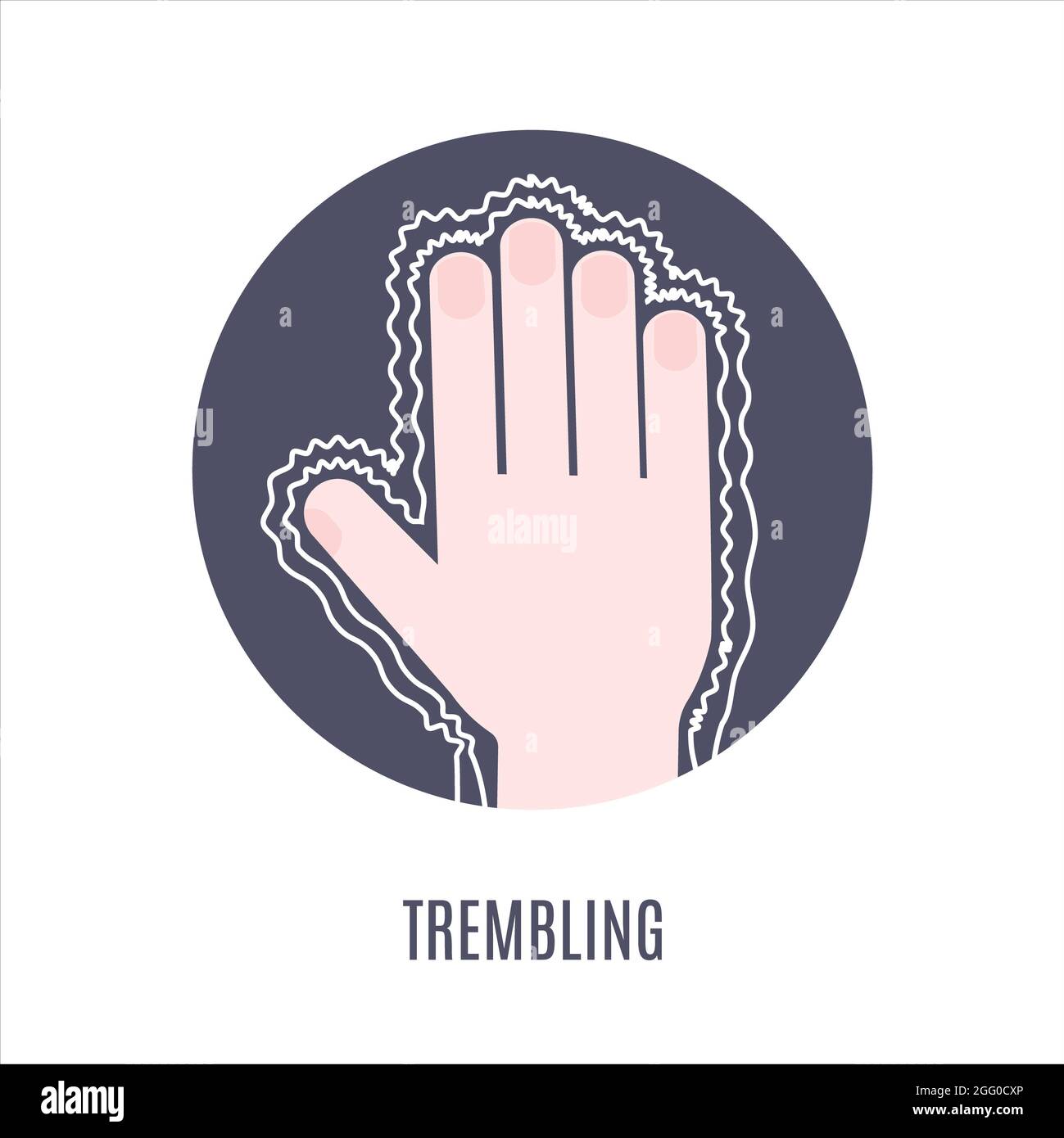 Trembling hand, illustration Stock Photo - Alamy
