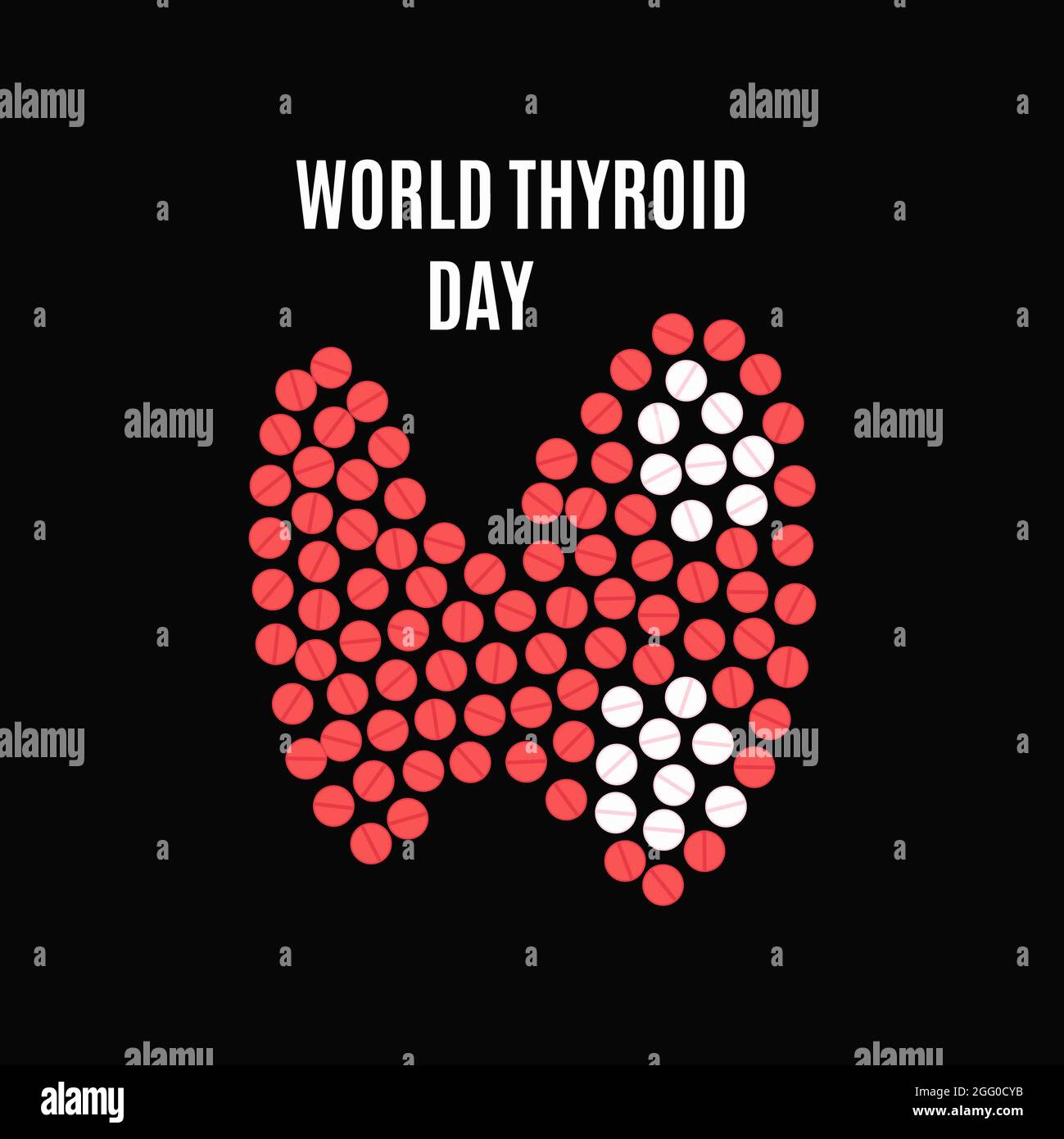 Thyroid disorder, conceptual illustration Stock Photo - Alamy