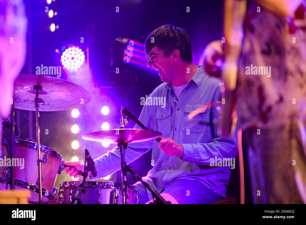 Edinburgh, Scotland. Fri 27 August 2021. Scottish band Withered Hand ...