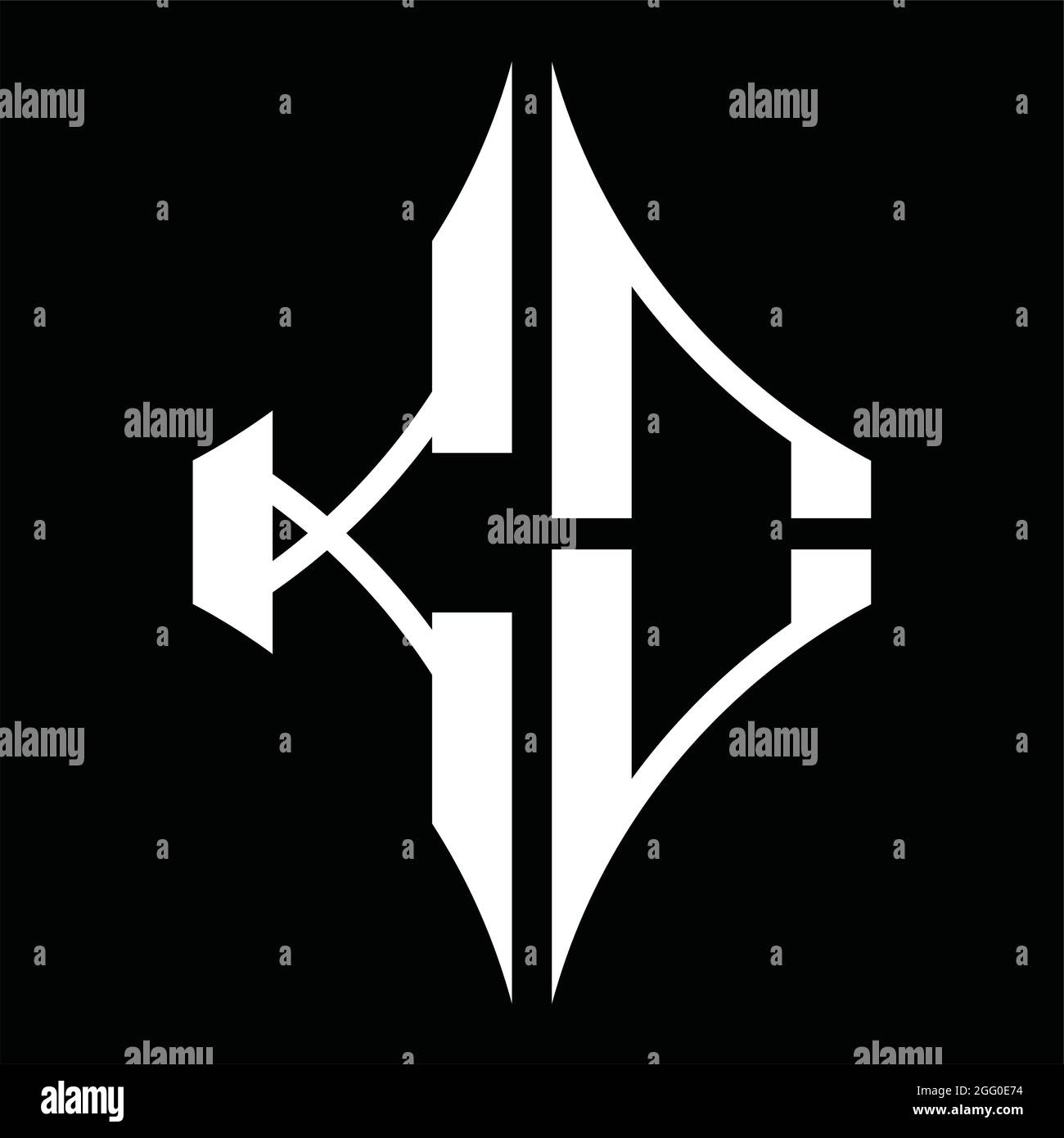 KO Logo monogram with diamond shape on blackground design template ...