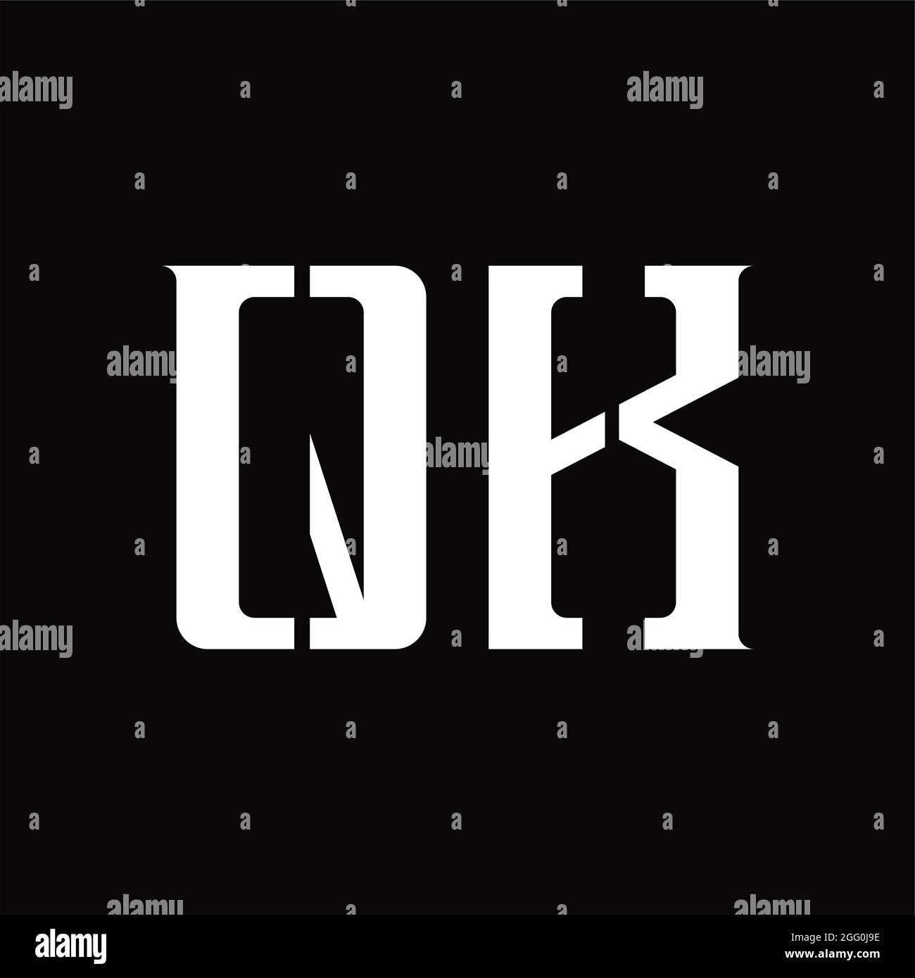 Qk logo Stock Vector Images - Alamy