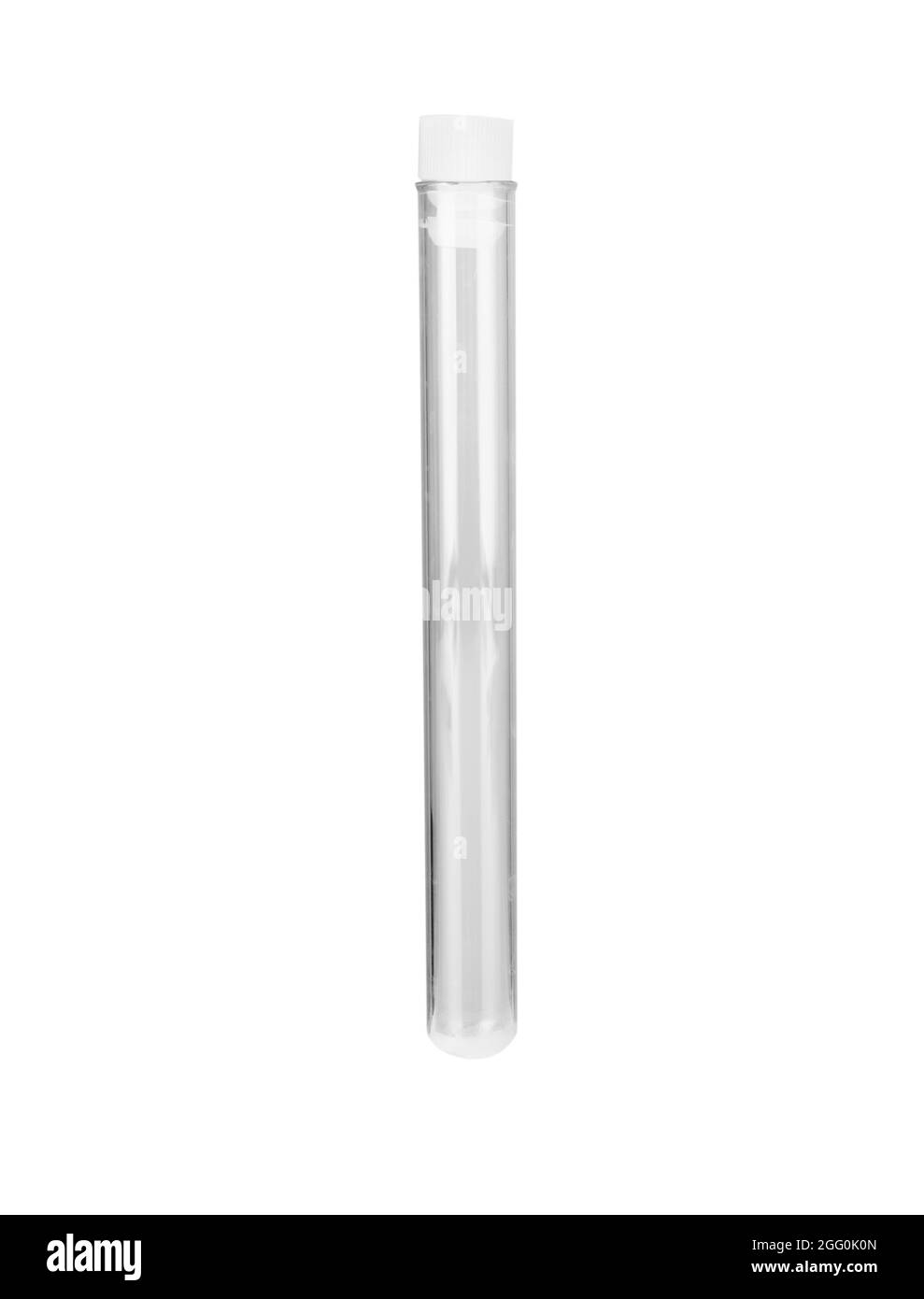 Test tube on white background Stock Photo - Alamy