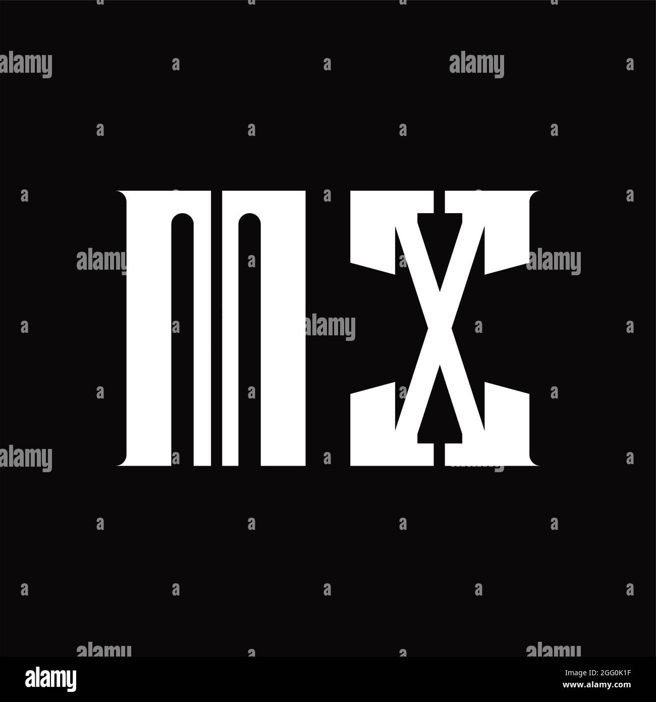 Mx minimal logo hi-res stock photography and images - Alamy