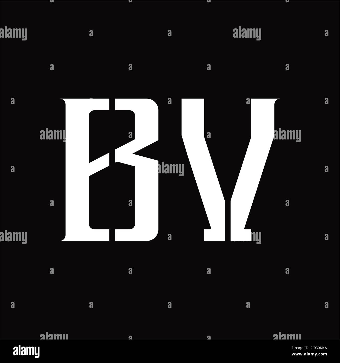 Bv minimal logo design hi-res stock photography and images - Alamy