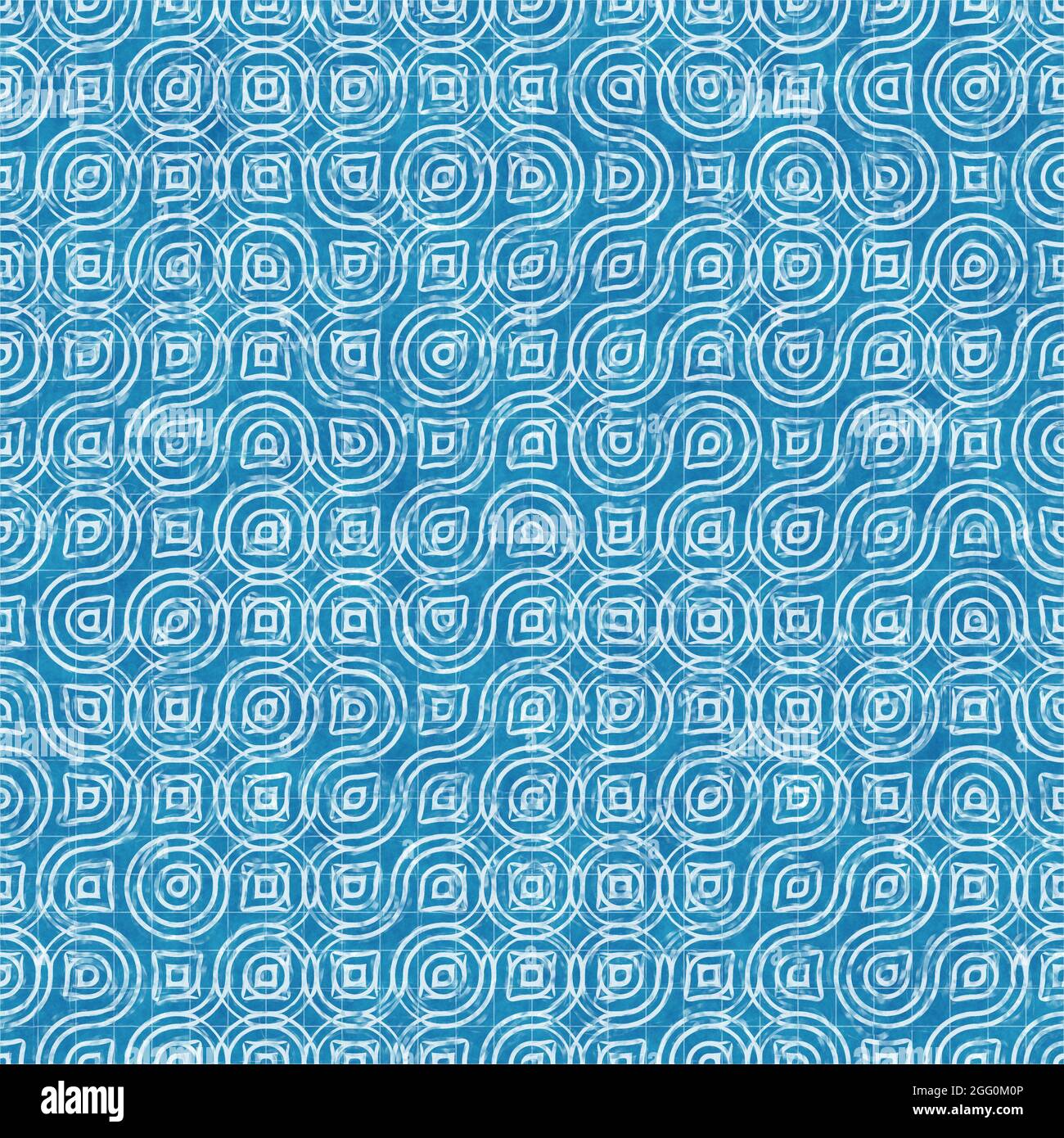 Seamless bright blue blueprint pattern for textile and print Stock ...
