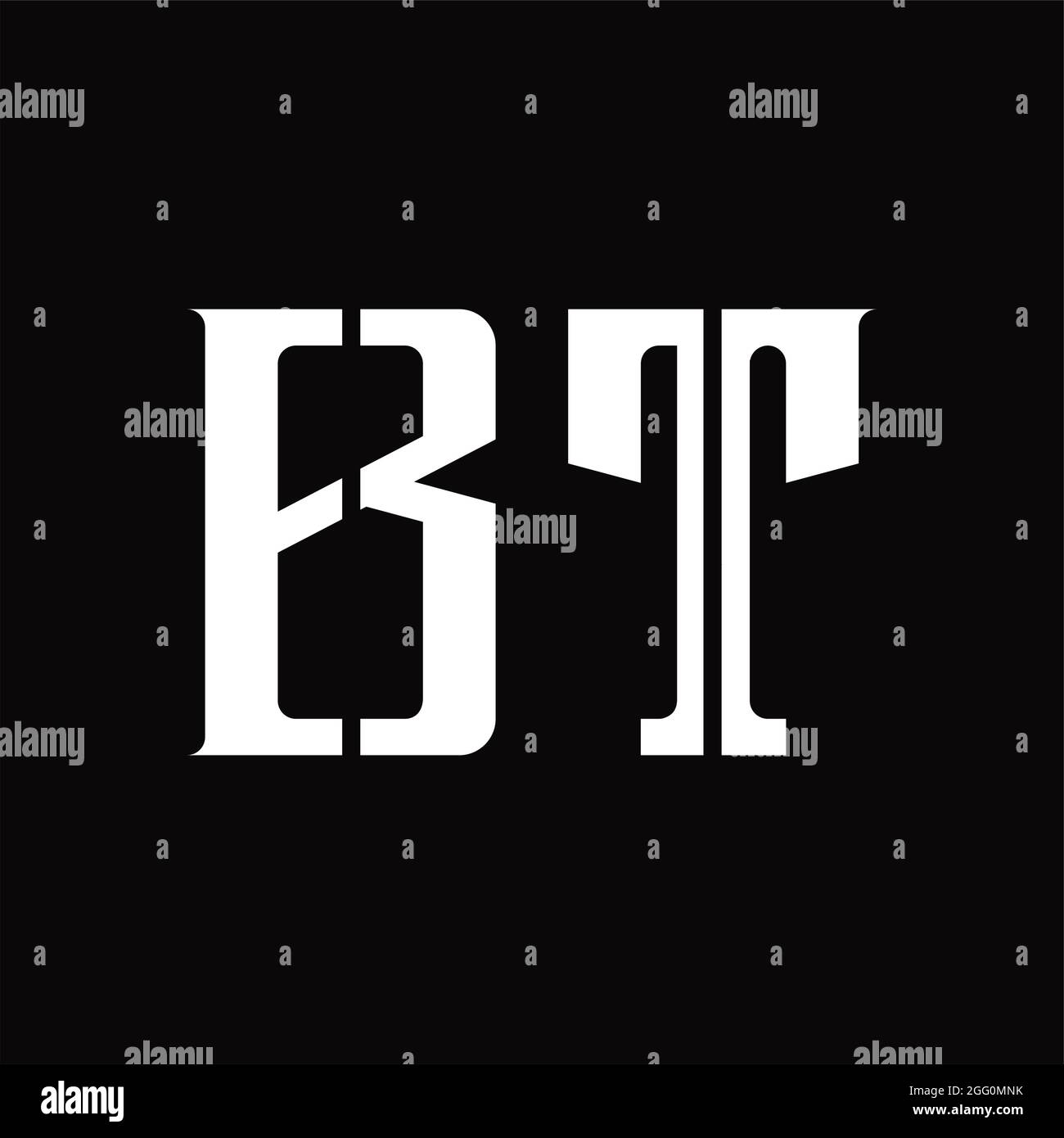 Bt minimal logo design hi-res stock photography and images - Alamy