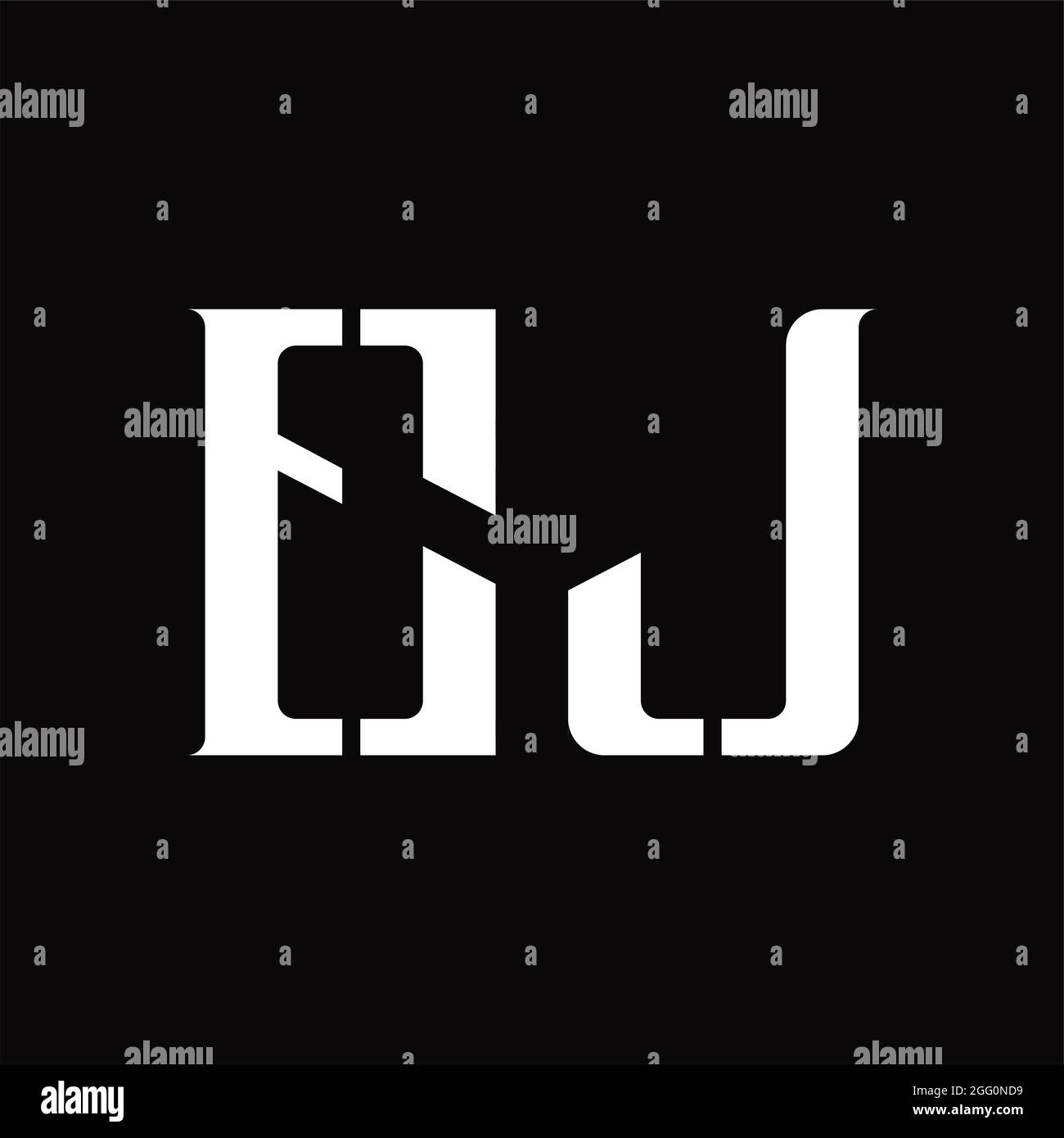 Ej minimal logo design hi-res stock photography and images - Alamy