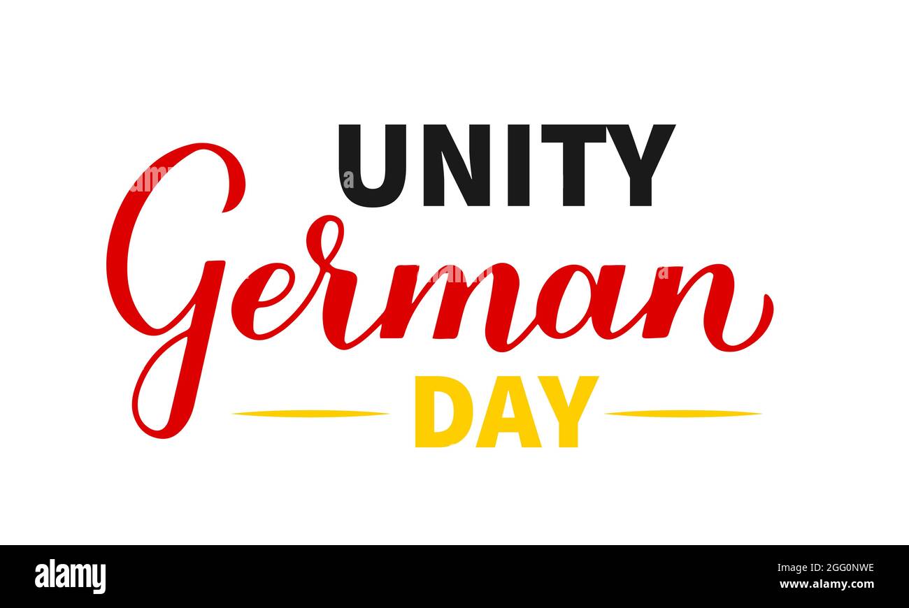 German Unity Day typography poster. National holiday in Germany on ...