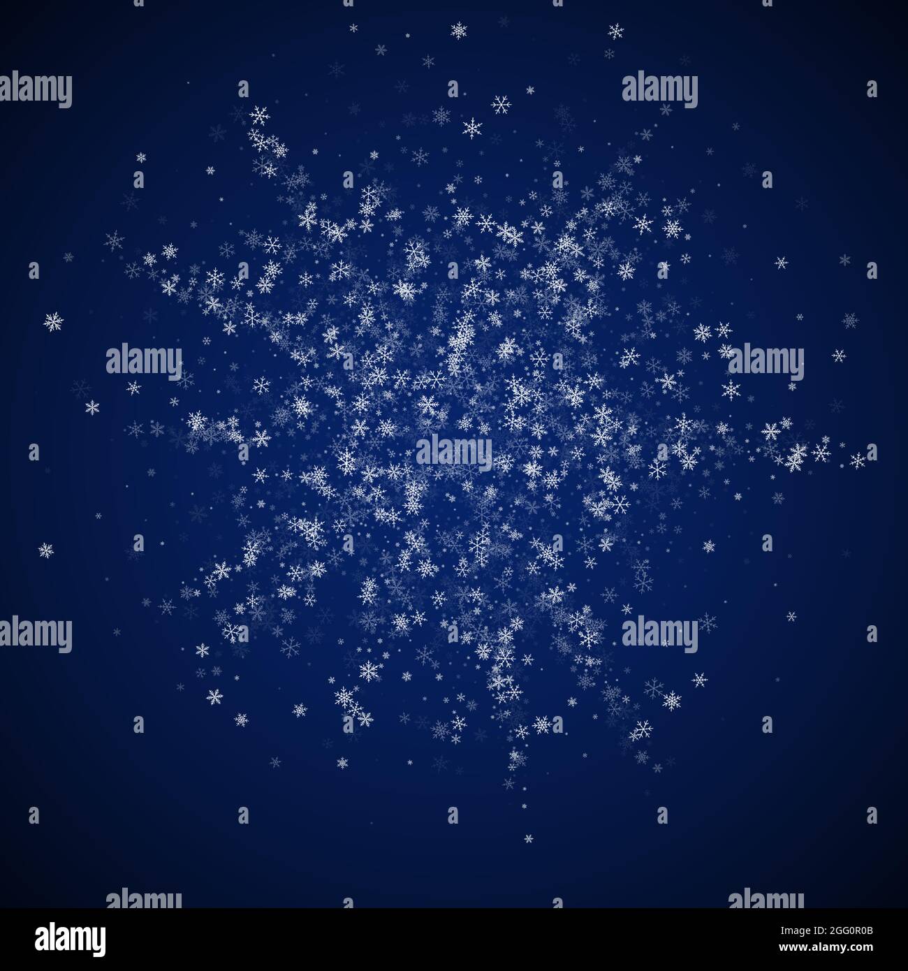 Beautiful snowfall Christmas background. Subtle flying snow flakes and ...