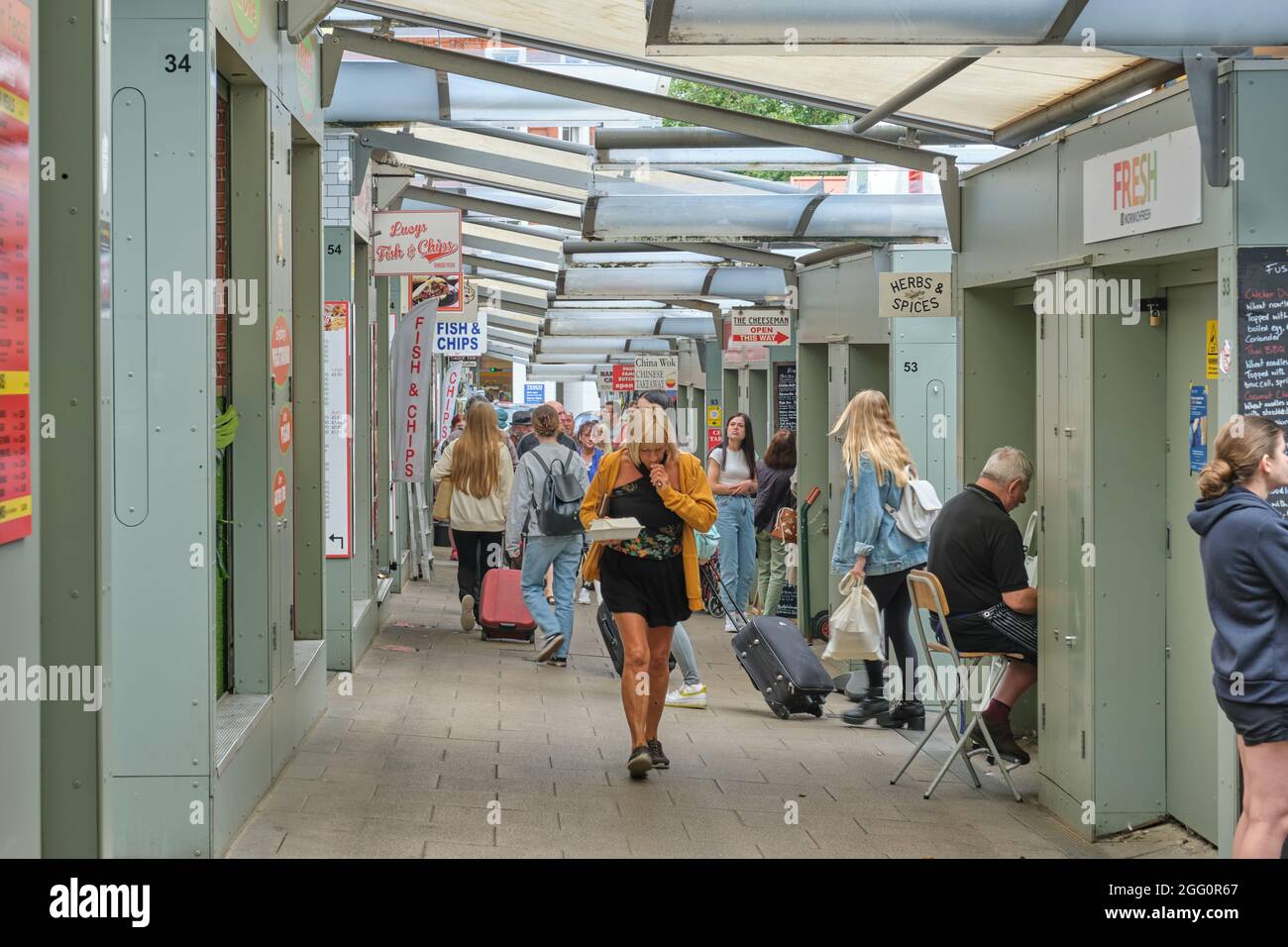 Covered Market in Norwich Stock Photo - Alamy