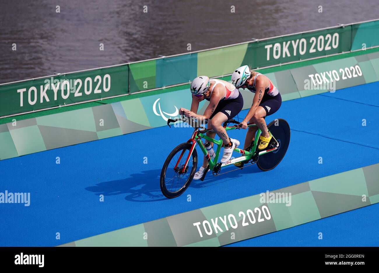 Great Britain's Melissa Reid (right) and guide Hazel Macleod compete in ...