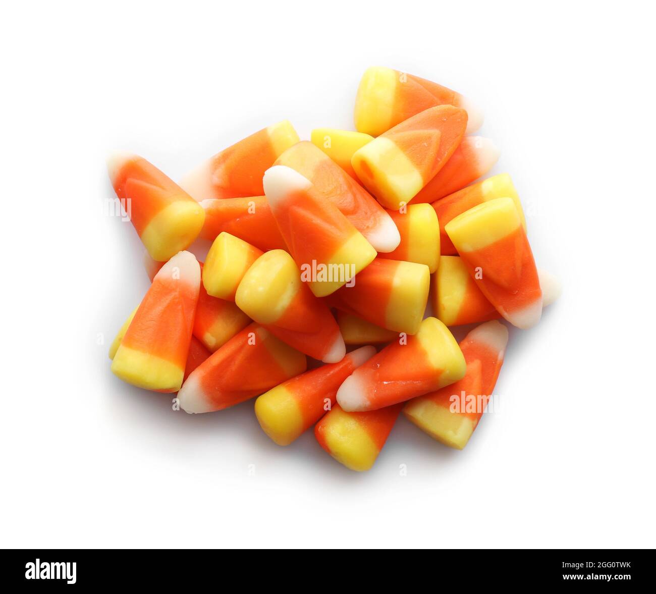 Colorful Halloween candies on white background Stock Photo - Alamy