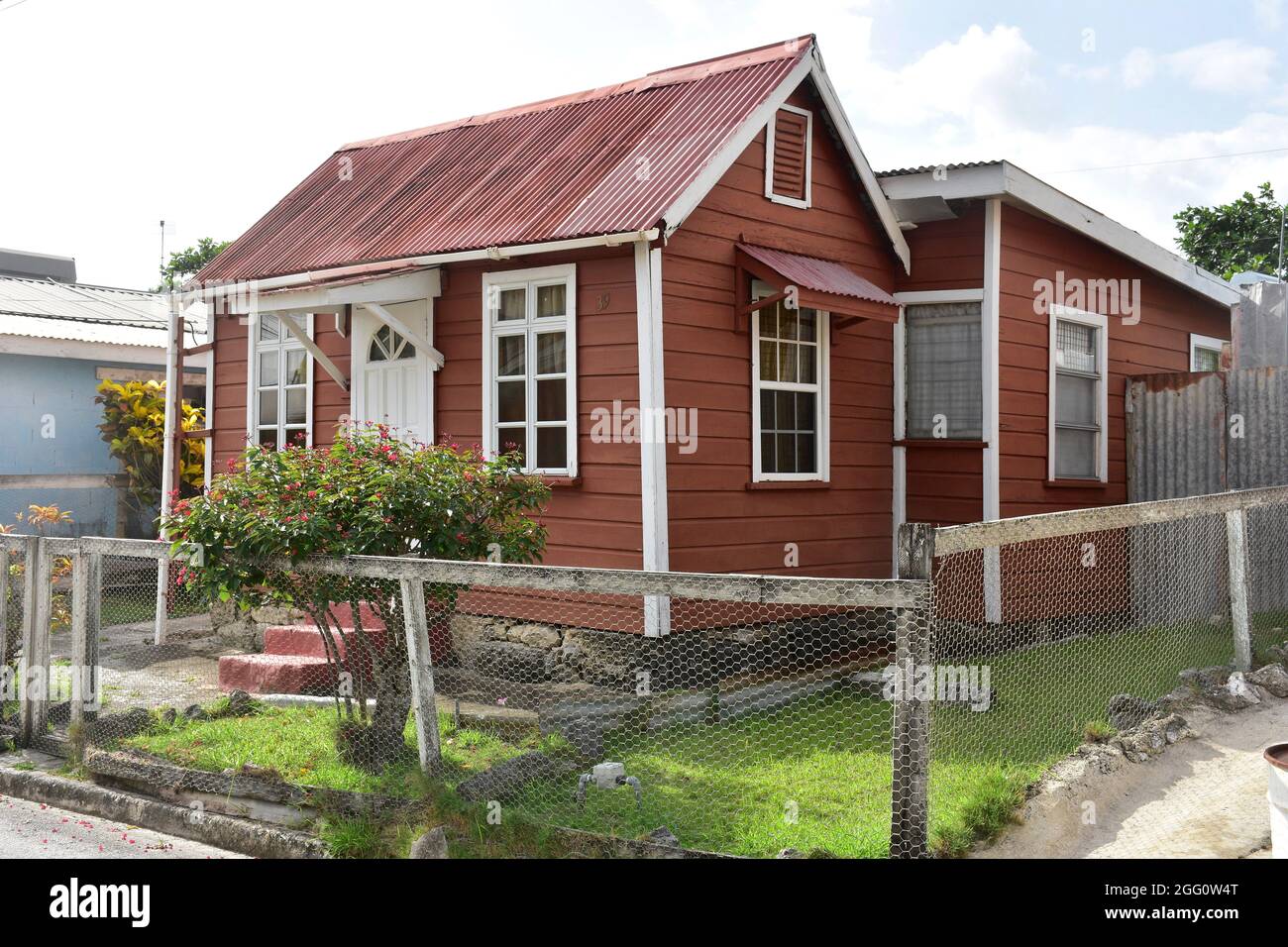 Chattel house design in barbados west indies hi-res stock photography ...