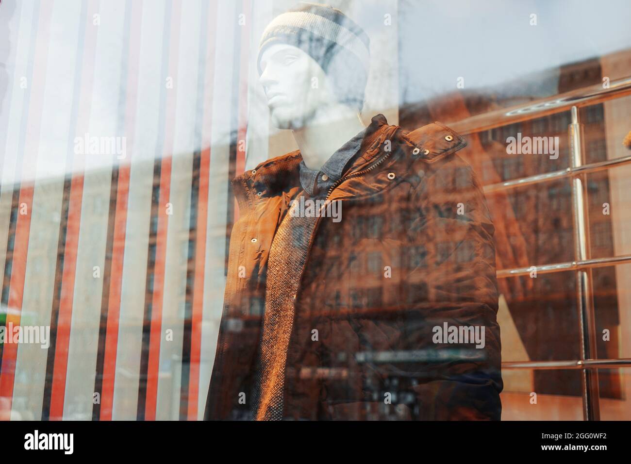 Mannequin in shop window Stock Photo - Alamy