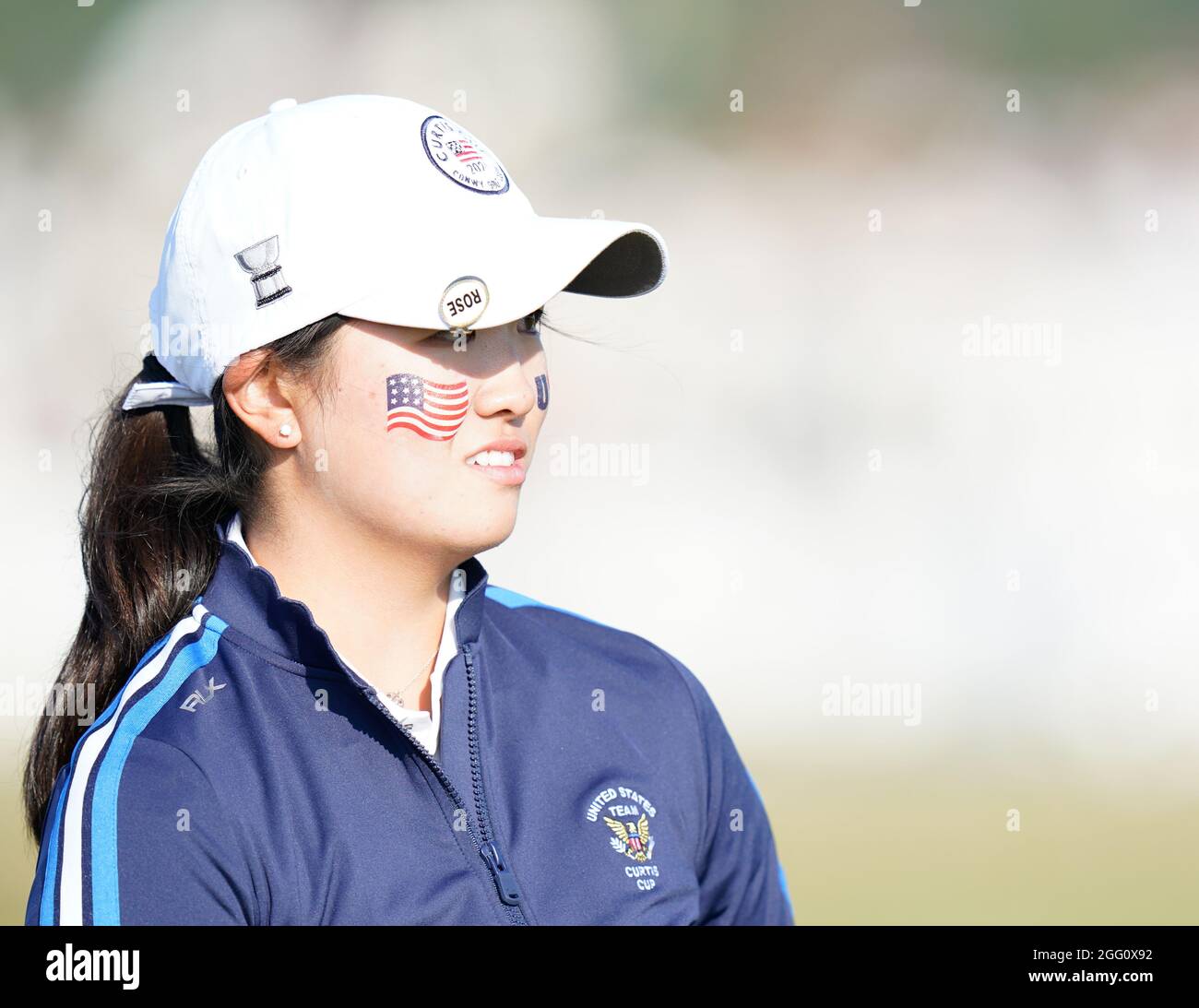 Team USA's Rose Zhang during the 2021 Curtis Cup Day 2 - Afternoon ...