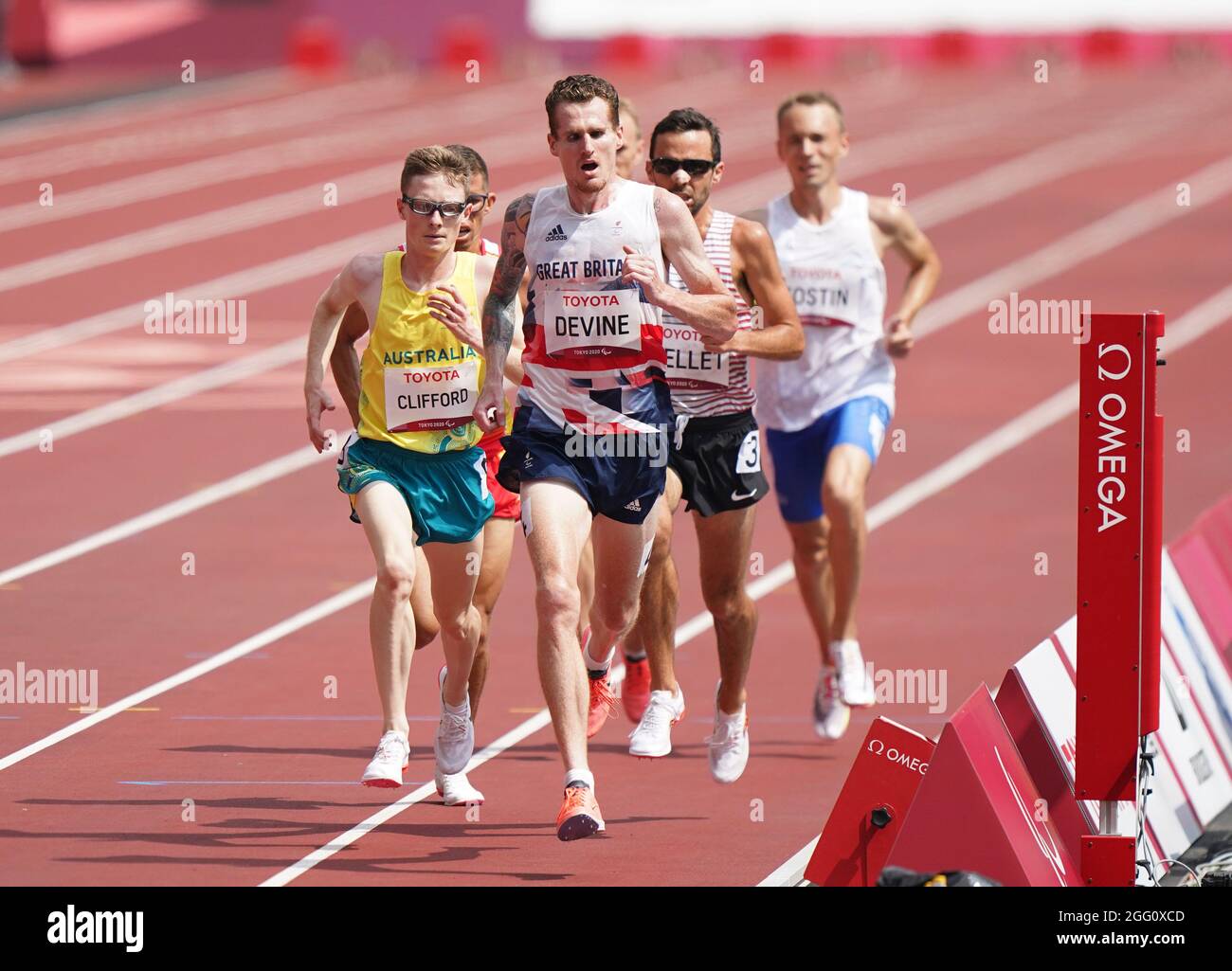 Great Britain's David Devine competes in the Men's 5000m - T13 Final at ...