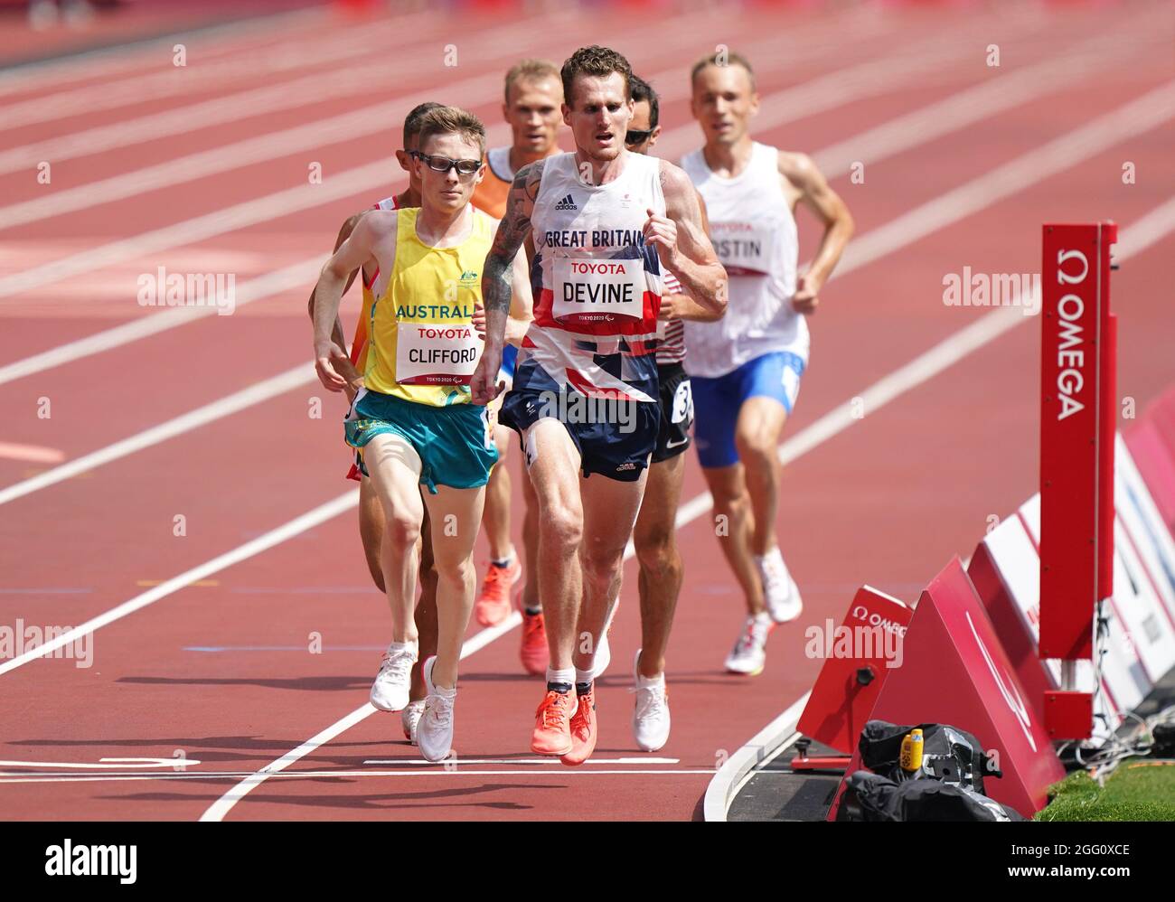 Great Britain's David Devine competes in the Men's 5000m - T13 Final at ...