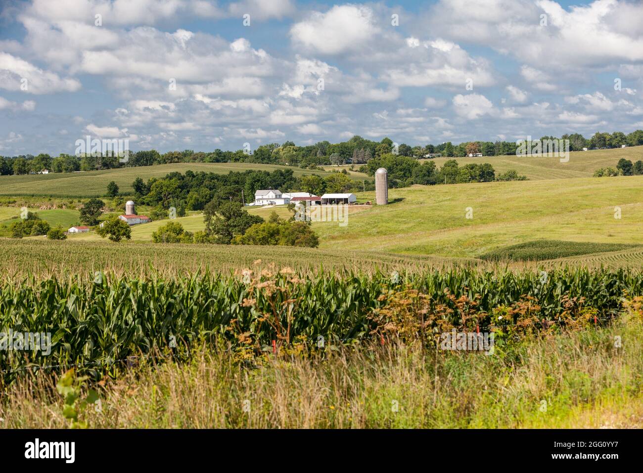 Iowa. Farm near Cascade Stock Photo - Alamy