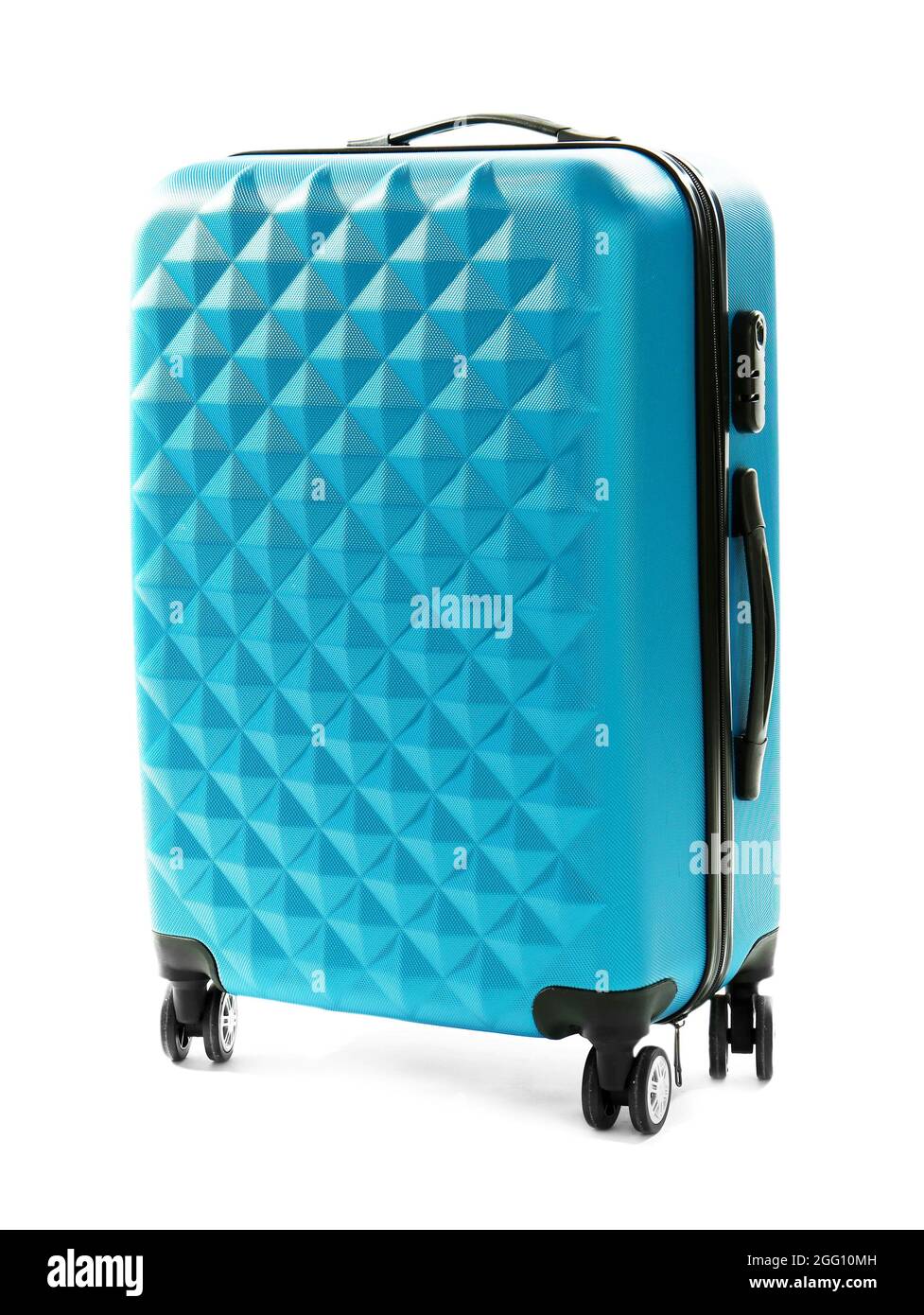 Suitcase isolated on white Stock Photo - Alamy