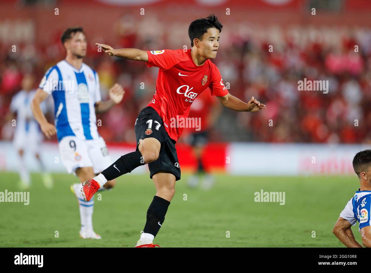 Palma de Mallorca, Spain. 27th Aug, 2021. Takefusa Kubo (Mallorca) Football/Soccer : Spanish "La ...
