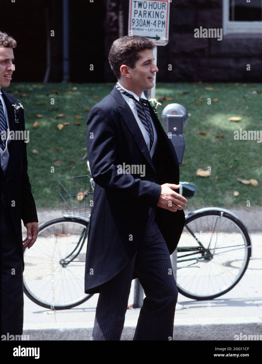 Chris Cuomo and John Kennedy Jr. attend the wedding of Kerry Kennedy ...