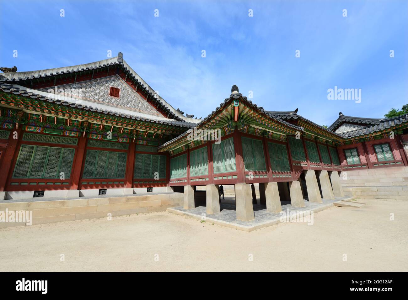 Sungmundang Hall in the Changgyeonggung palace in Seoul, Korea Stock ...