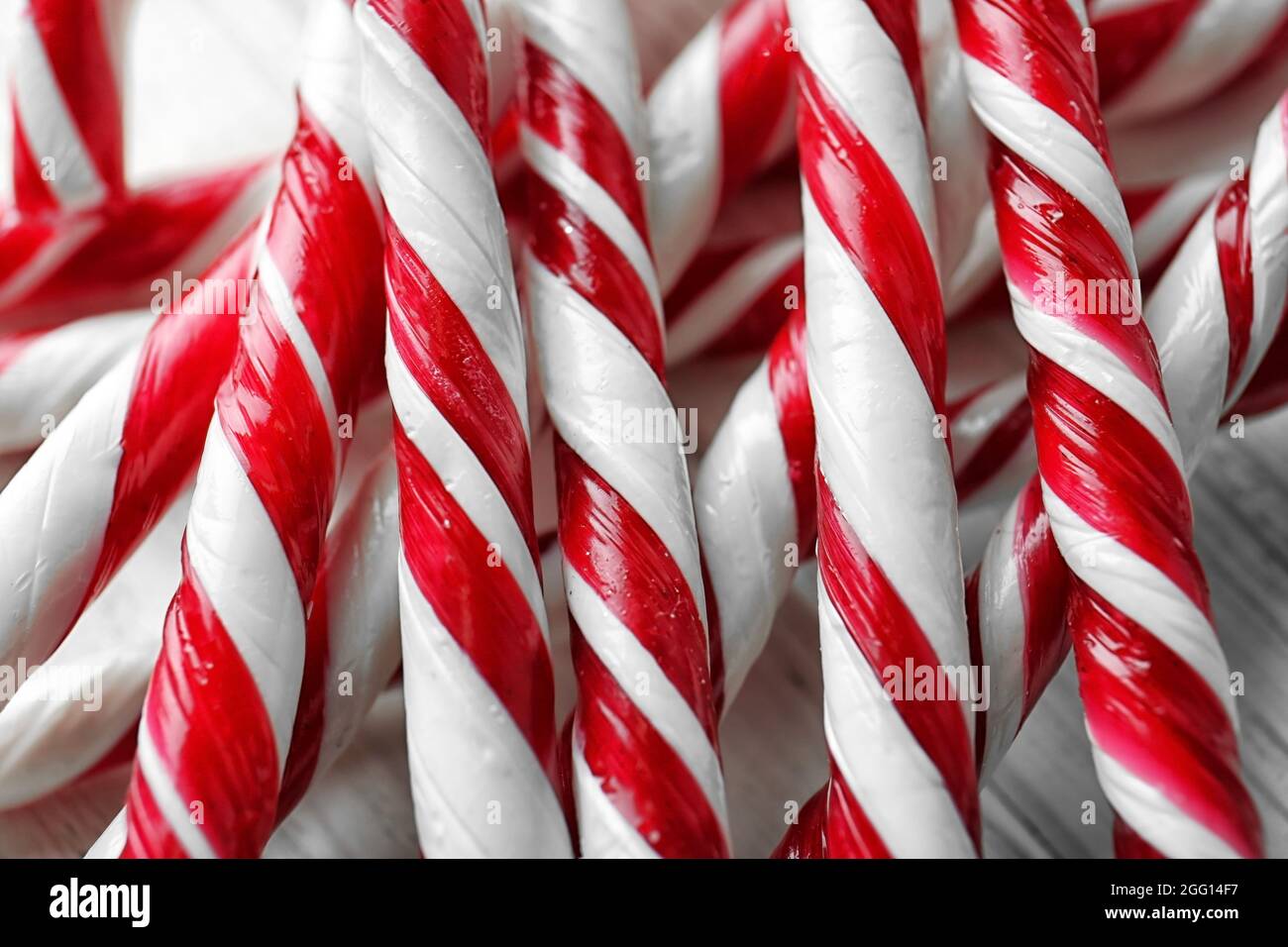 Festive candy canes background Stock Photo - Alamy