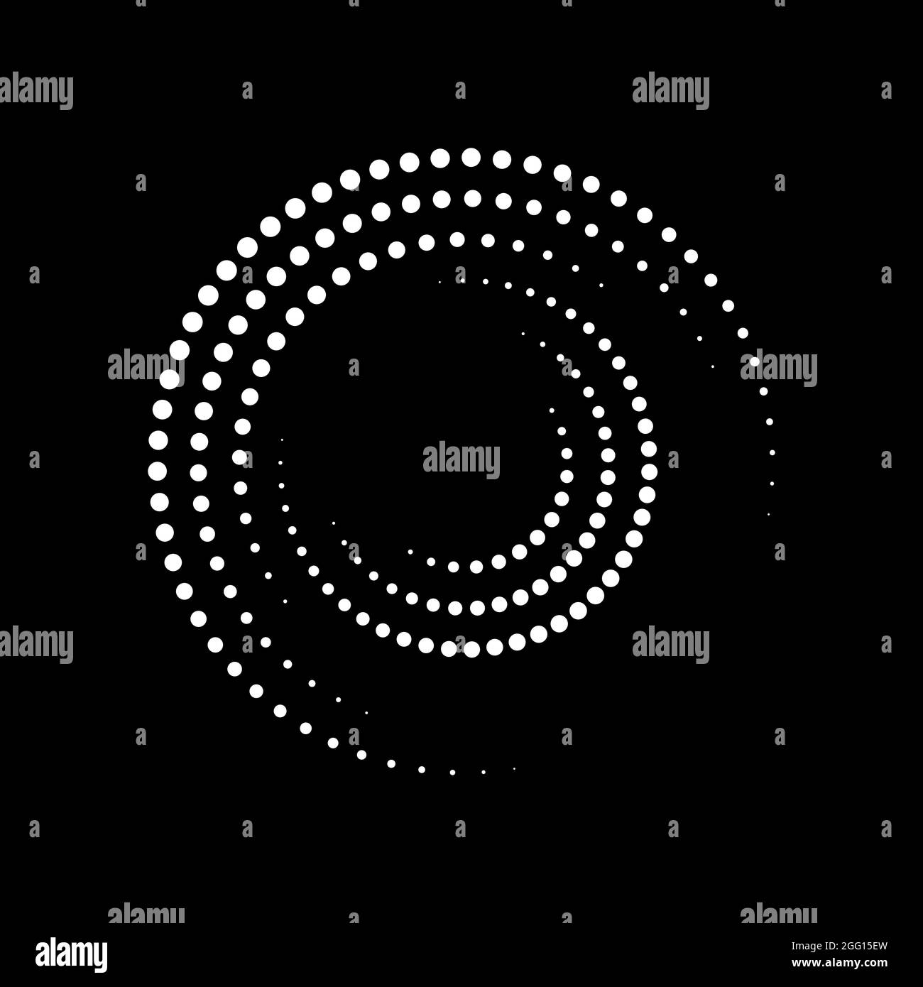 White circle halftone dotted stripes. Geometric art. Halftone design ...