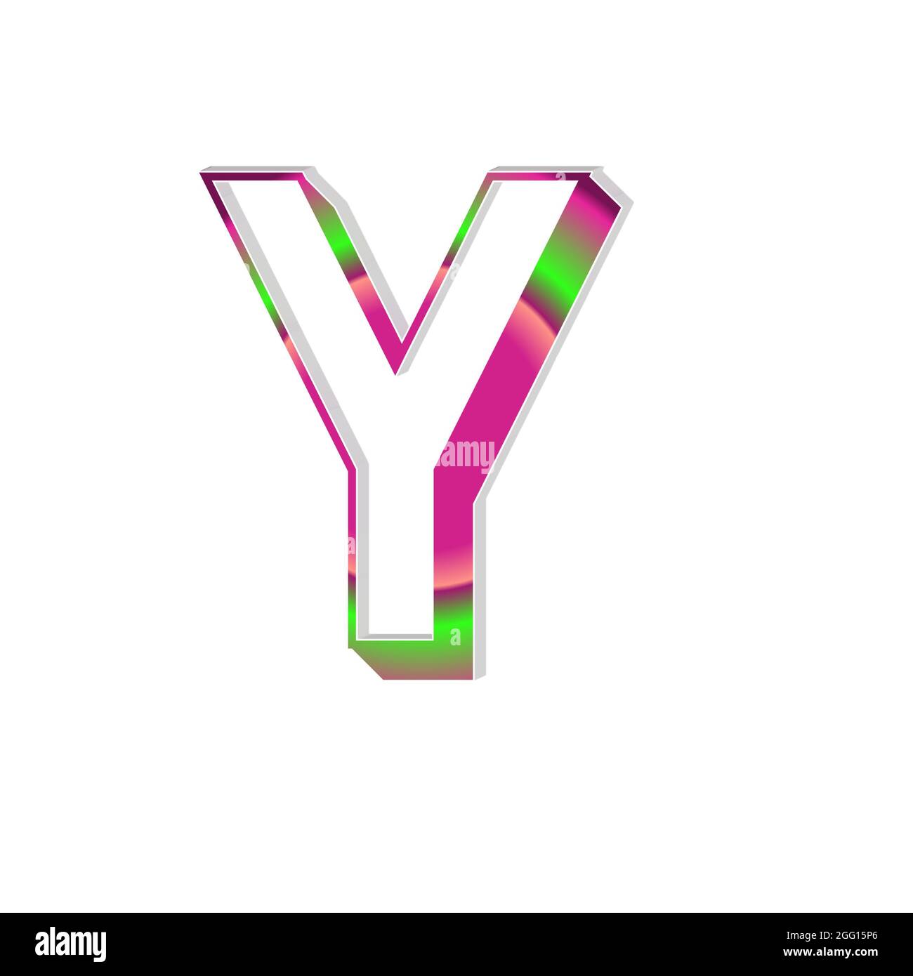 Bubble Letter Capital Y