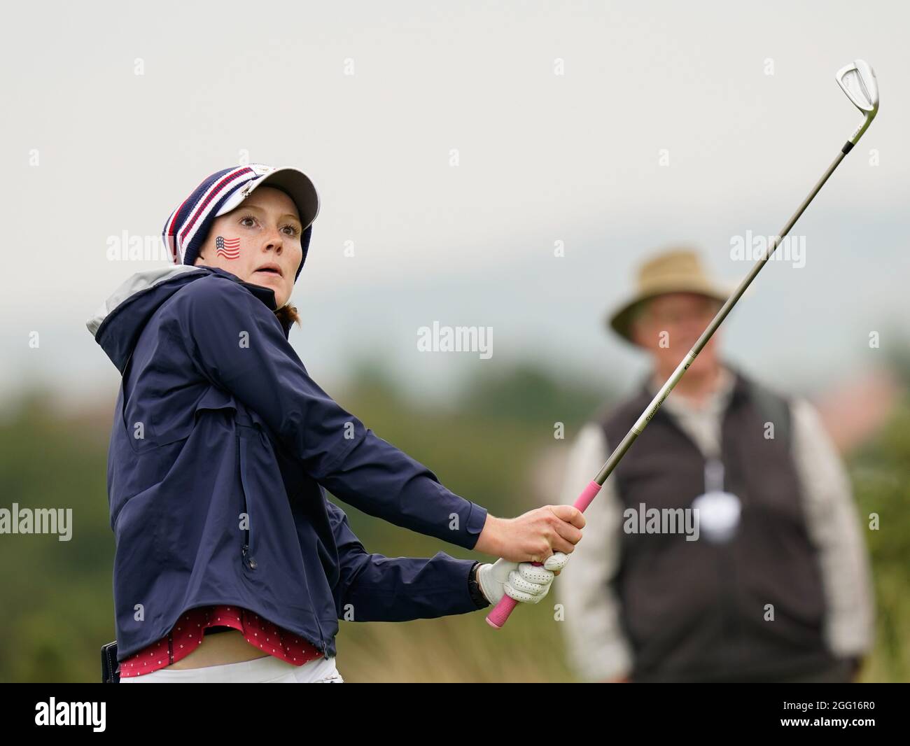 Team USA's Emilia Migliaccio plays from the 5th tee during the 2021 ...
