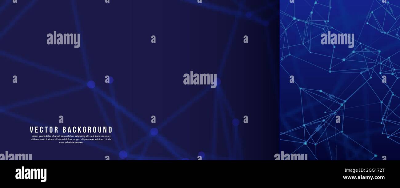 Plexus network in blue Stock Vector Images - Alamy