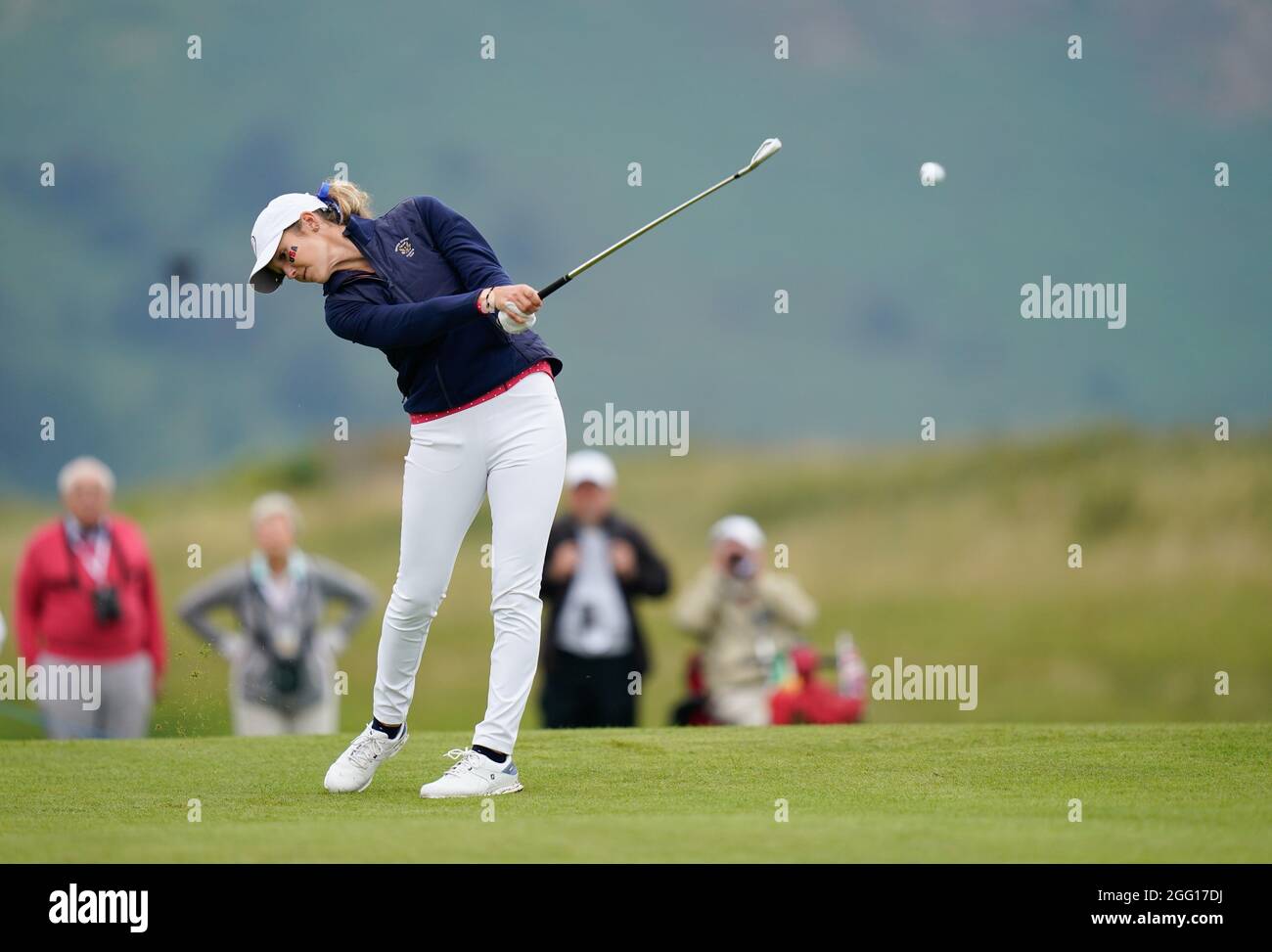 Team USA's Rachel Heck plays on the 15th fairway during the 2021 Curtis ...