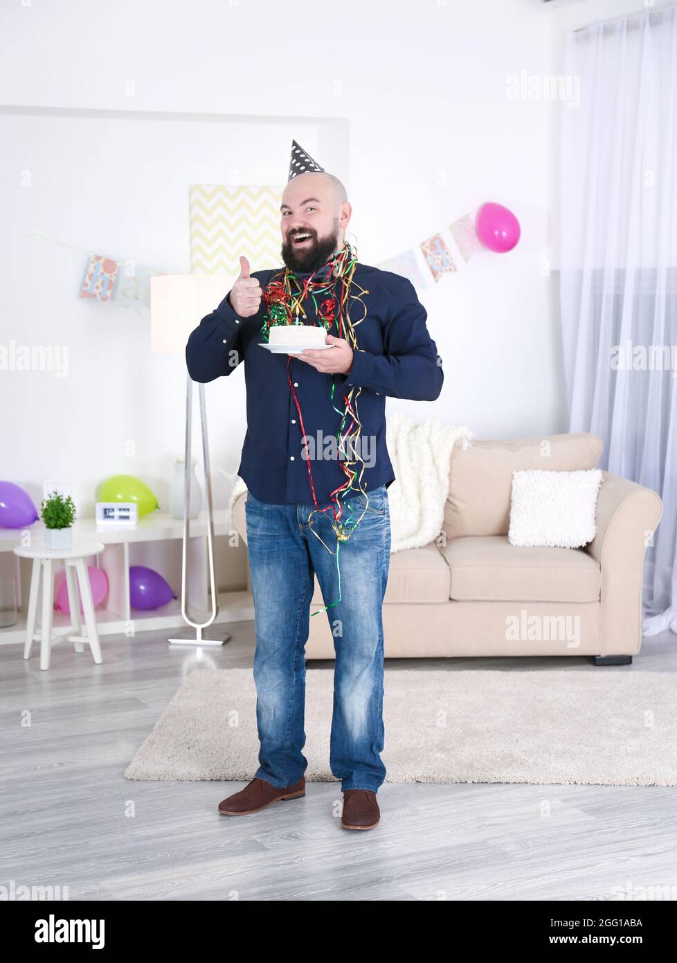 Chubby man birthday hi-res stock photography and images - Alamy