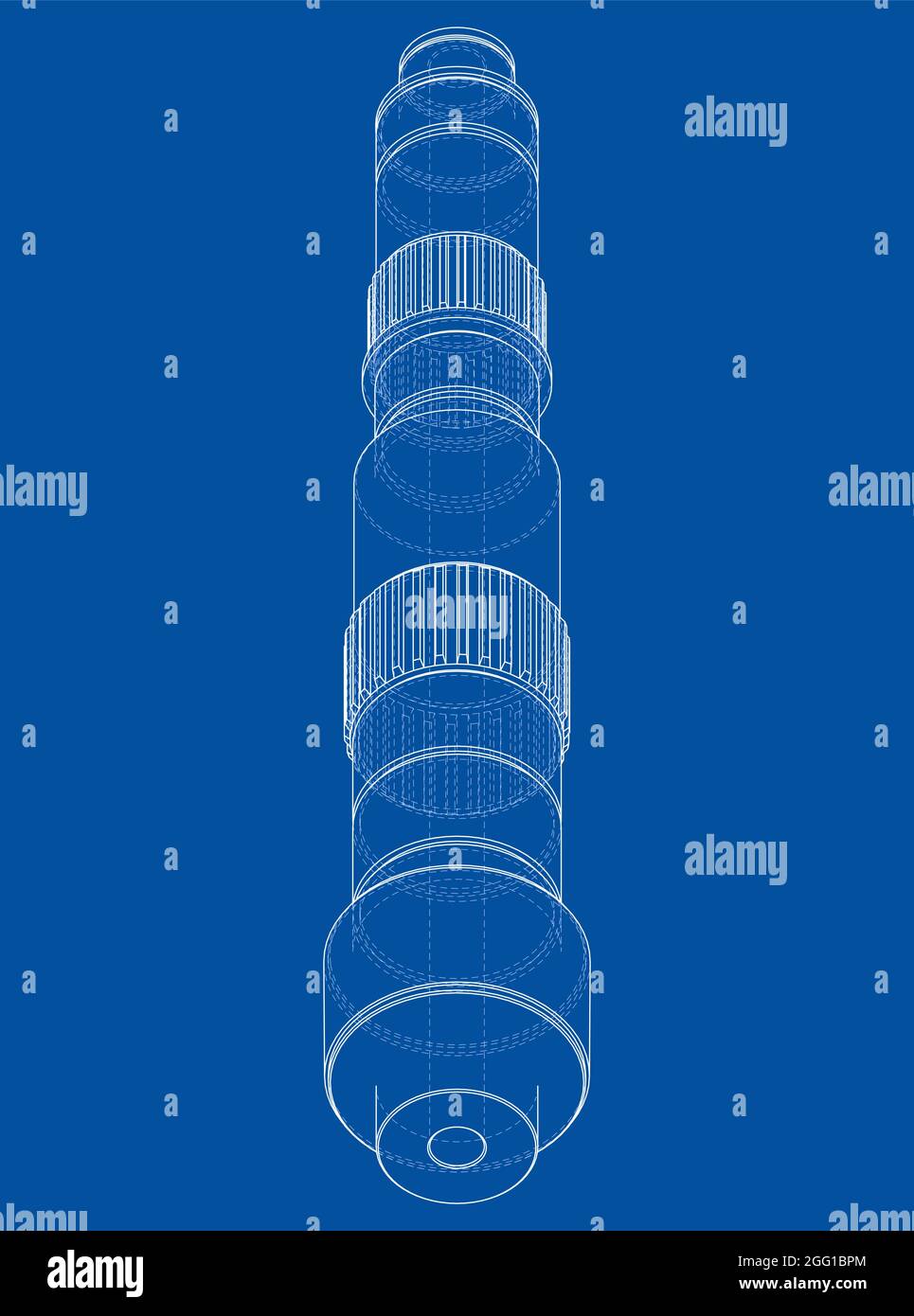 Shaft with gear wheel. Vector Stock Vector Image & Art - Alamy