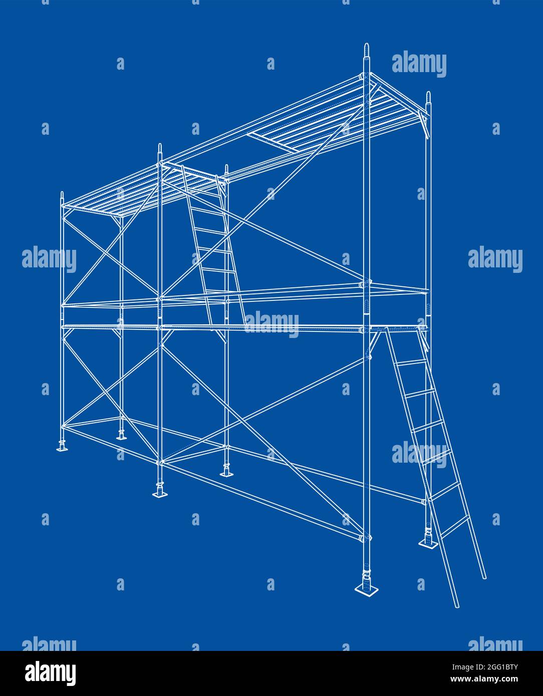Prefabricated scaffolding. Vector Stock Vector Image & Art - Alamy