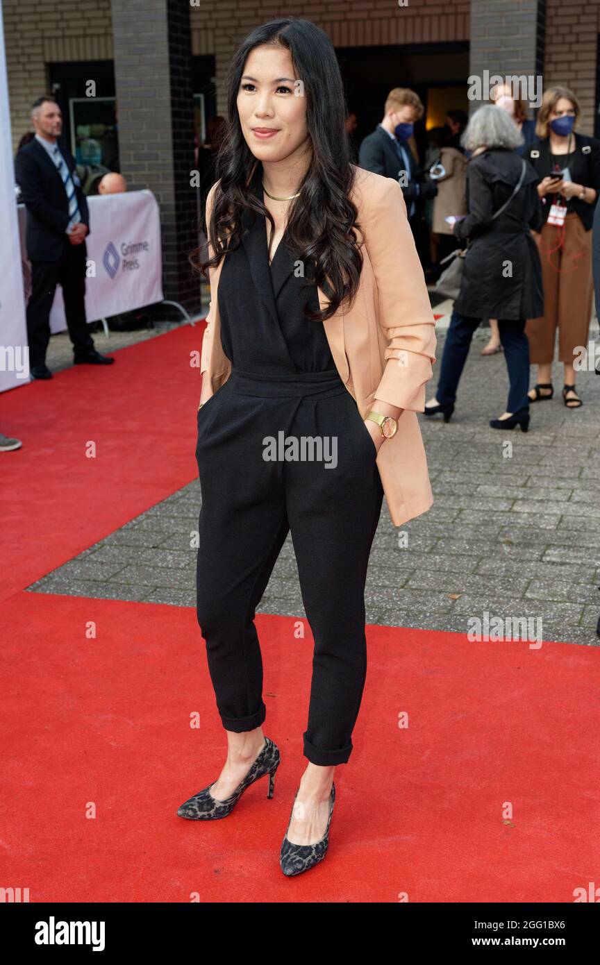 Marl, Germany. 27th Aug, 2021. Journalist Mai Thi Nguyen-Kim arrives at the 57th Grimme Awards ...