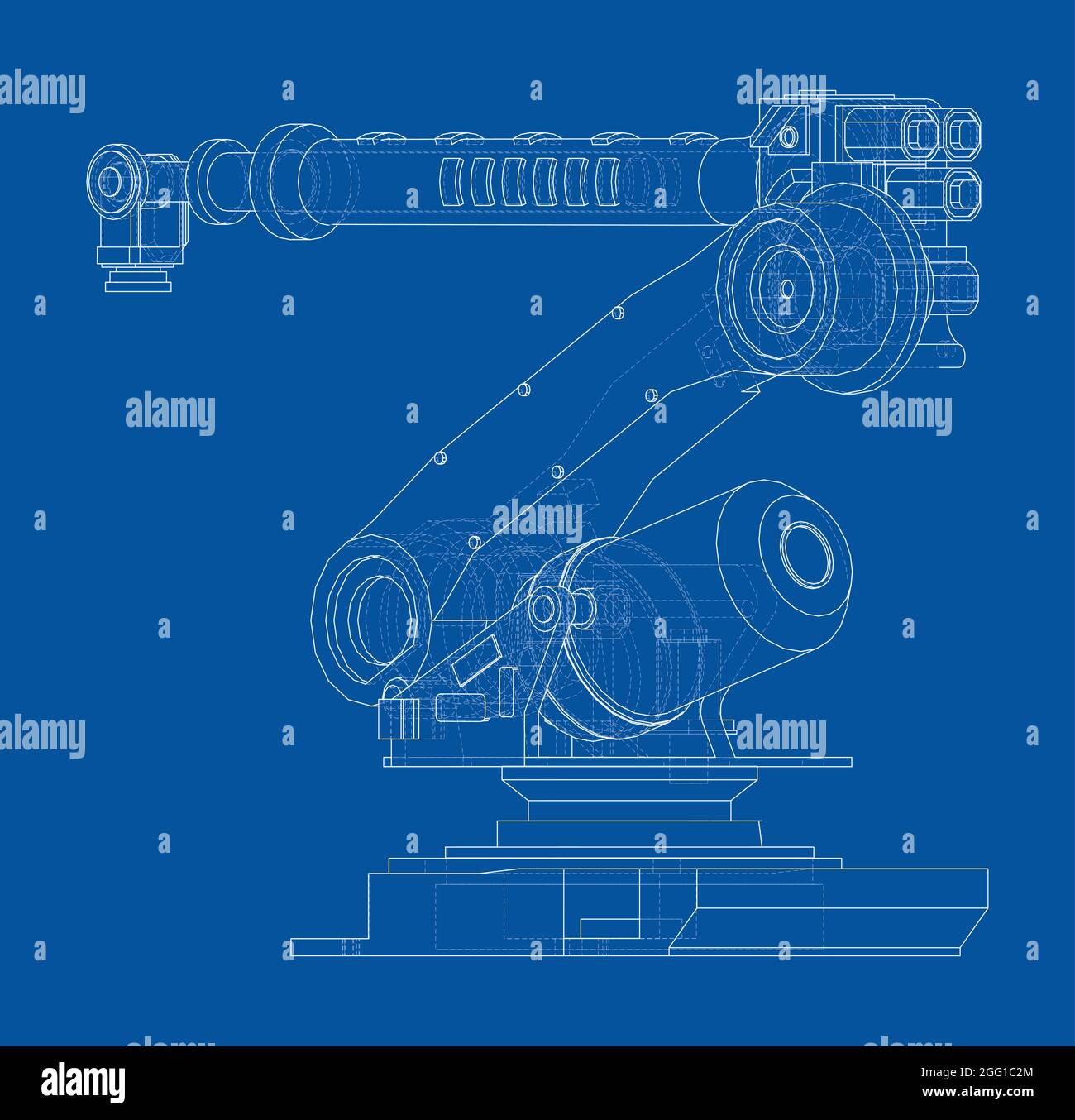 Industrial Robotic Arm. Vector Stock Vector Image & Art - Alamy