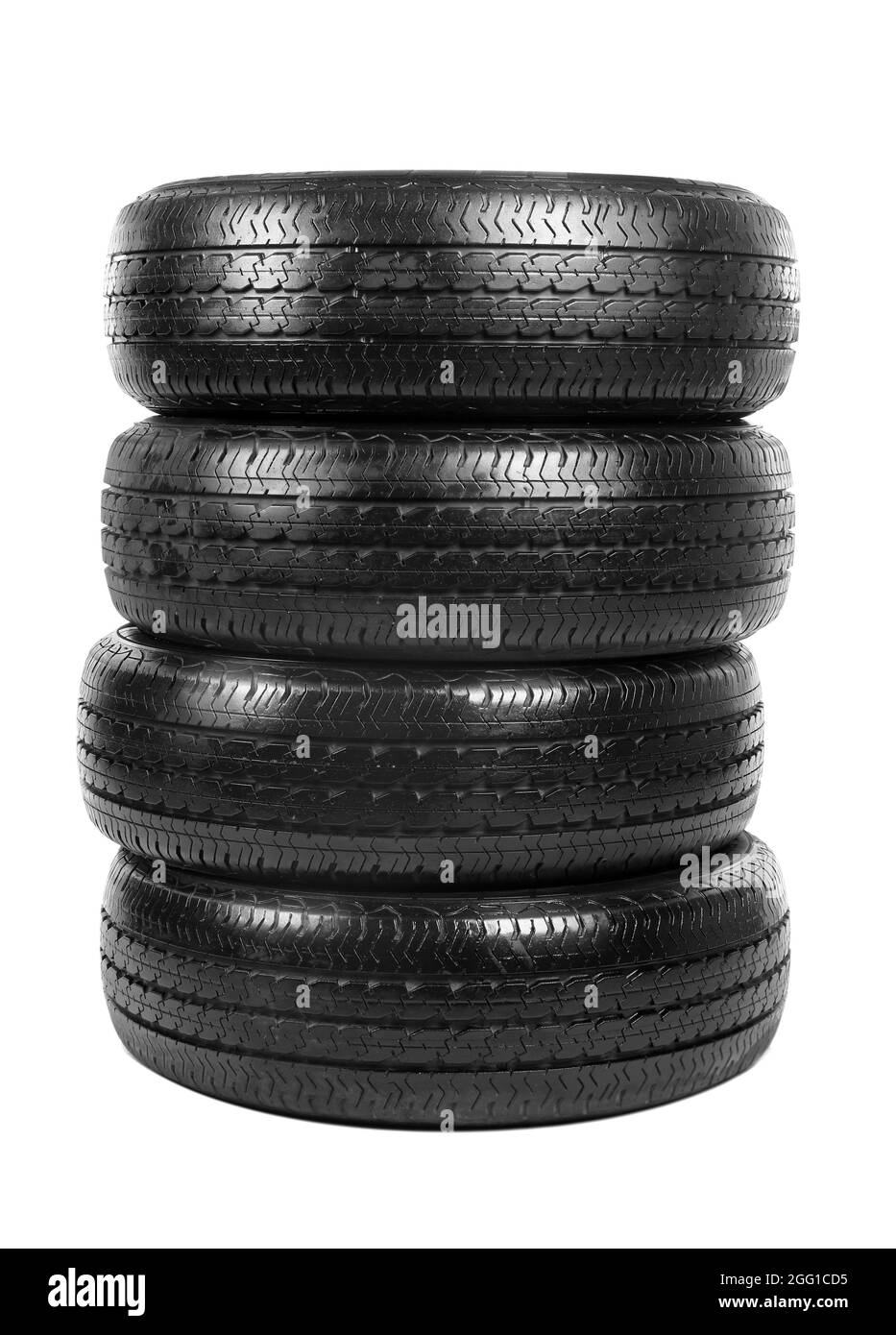 Car wheels on white background Stock Photo - Alamy