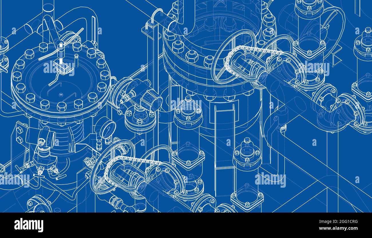 Valves and other industrial equipment. Vector Stock Vector Image & Art ...