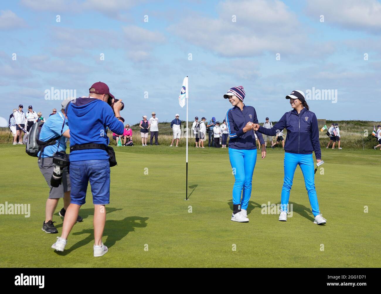 Team USA's Rachel Heck and Team USA's Rose Zhang celebrate after ...