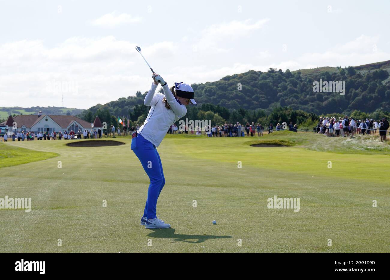 Team USA's Brooke Matthews plays to the 18th green during the 2021 ...