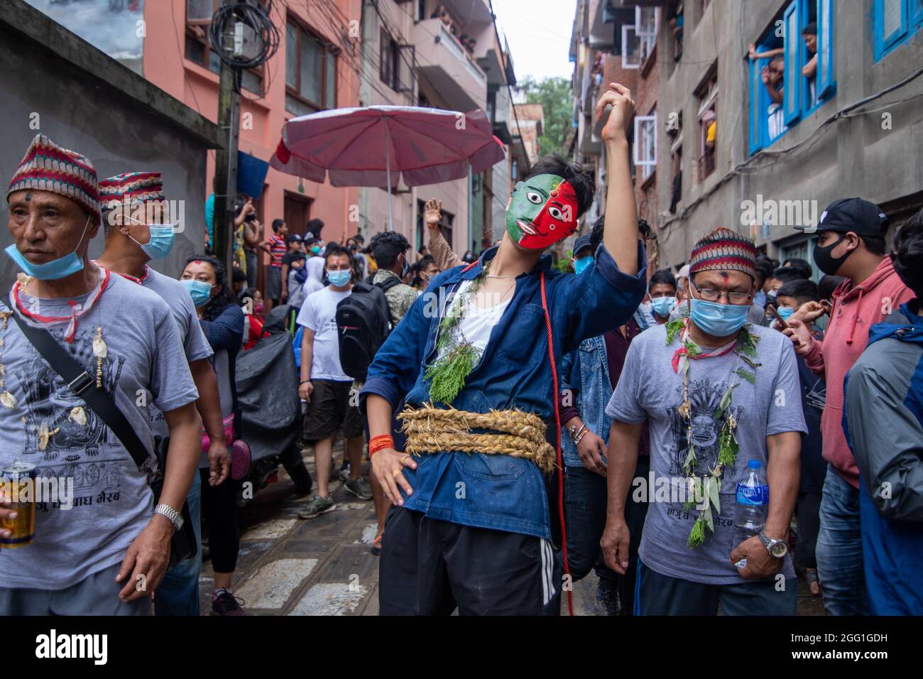 Nepal kathmandu gai jatra hi-res stock photography and images - Alamy