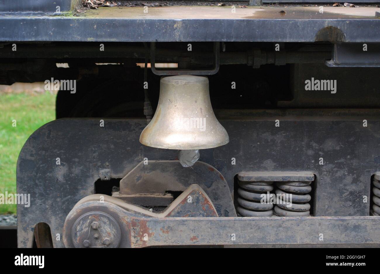Old train bell Stock Photo - Alamy