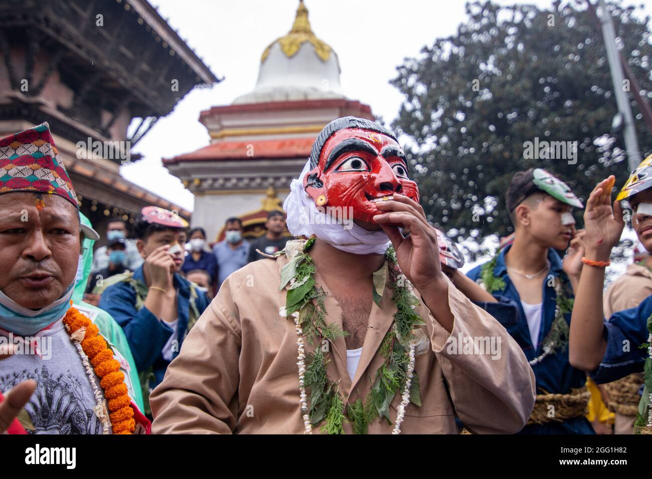 Nepal kathmandu gai jatra hi-res stock photography and images - Alamy